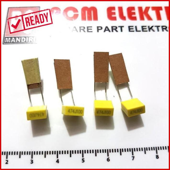 Jual Capasitor Kapasitor Mkm 474 J 100 470 Nano 100V Pcmel29 Dijamin ...