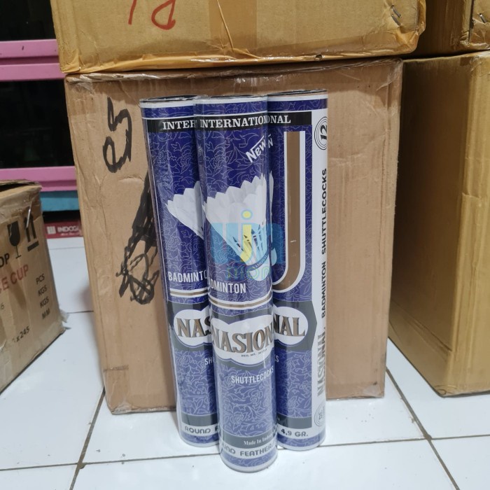 Jual Shuttlecock Badminton Kok Bola Bulutangkis Nasional BIRU 1 Slop 12 ...