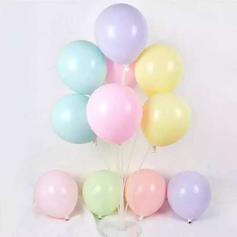 Jual Balon Latex Pastel Warna Warni 12 inch 30cm | Shopee Indonesia