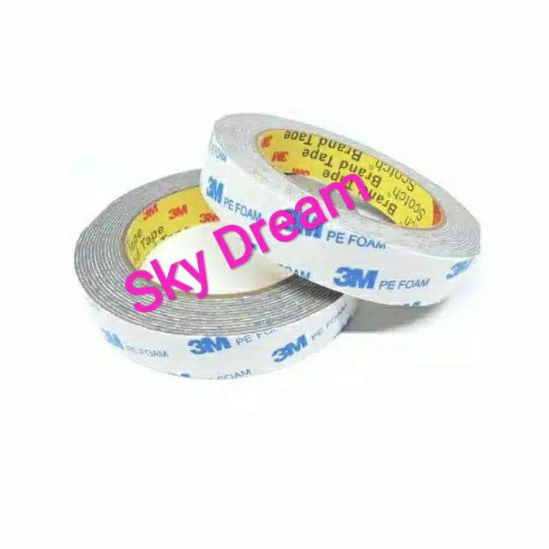Jual Double tape / Lem timbal balik / Perekat 3M (20mm x 4.5m) | Shopee ...