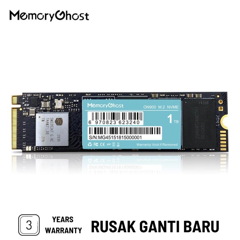 Jual SSD ( Solid State Drive ) Memory Ghost PCIe Gen 3x4 NVMe 1 TB ...