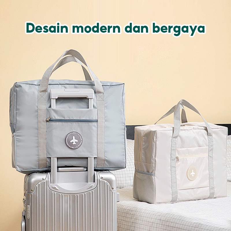 Jual TAS TRAVEL BESAR LIPAT HAND CARRY ANTI AIR TRAVEL FOLD BAG ...