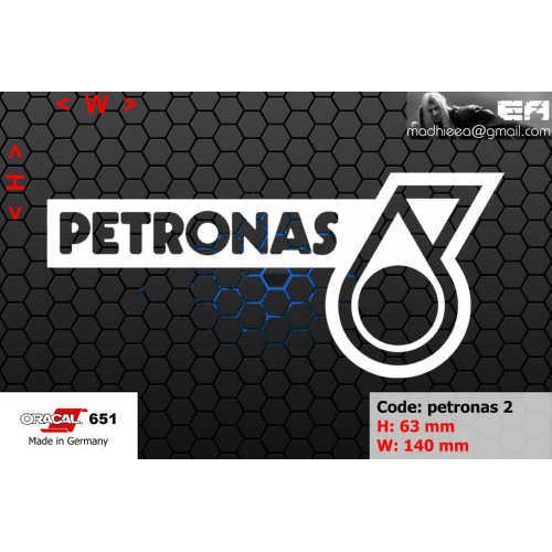 Jual ea cutting sticker / decal Code: petronas 2 ( sponsor logo ...