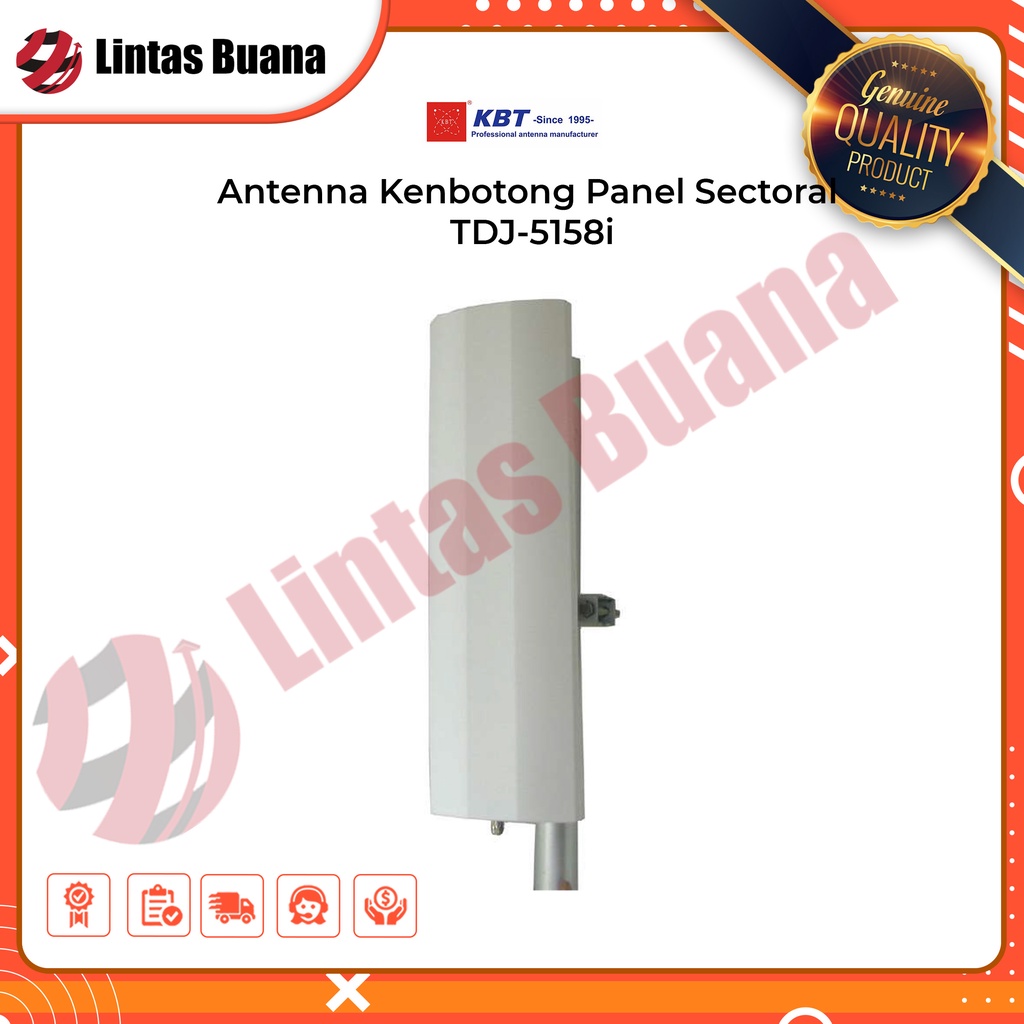 Jual Antenna Kenbotong TDJ-5158i Panel Sectoral 17dbi 90degre frekuensi ...
