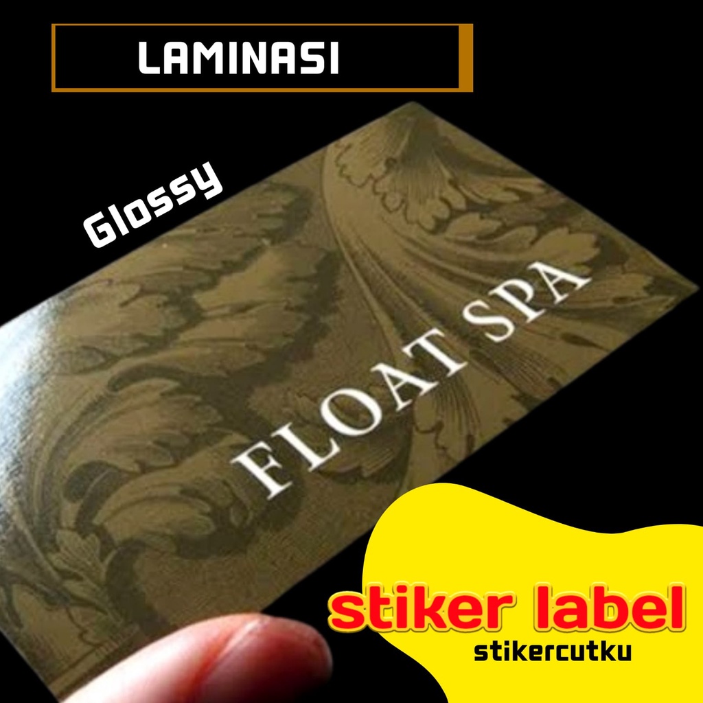 Jual Laminasi stiker label makanan produk kemasan / laminasi A3 ...