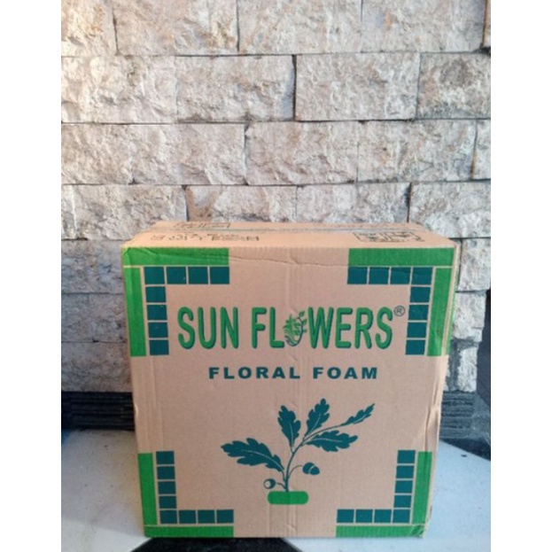 Jual Busa kering Sun flowers 1 dus // floral foam //busa bunga | Shopee ...