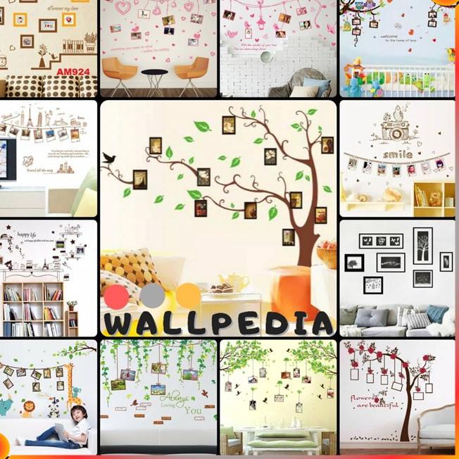 Jual L0J3 WALLPEDIA Wall Sticker Photo Frame Lucu Bingkai Foto Pohon ...