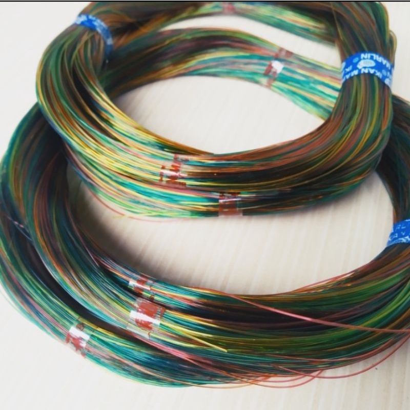 Jual Senar Pancing Warna Pelangi / Senar Layangan / Kenur Layang Layang ...