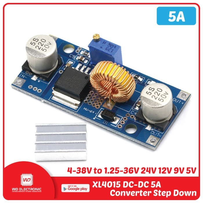 Jual Opws Xl4015 Dc-Dc Step Down 5A Adjustable Module Buck Converter Klpw | Shopee Indonesia