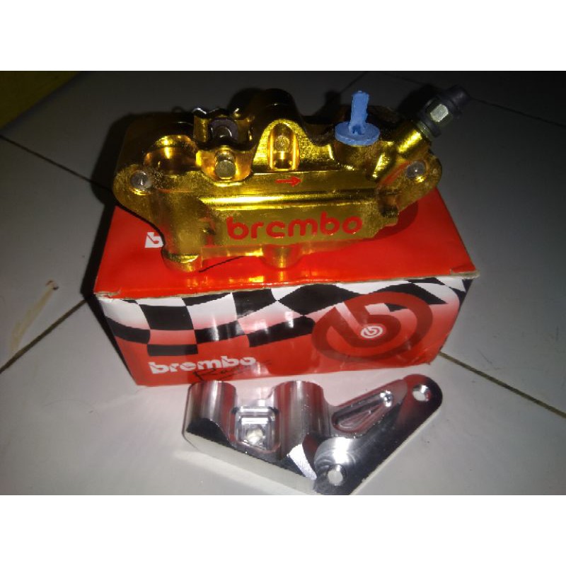 Jual Kaliper Brembo Monoblock Berkode set breket CNC PNP Ninja R/RR | Shopee Indonesia
