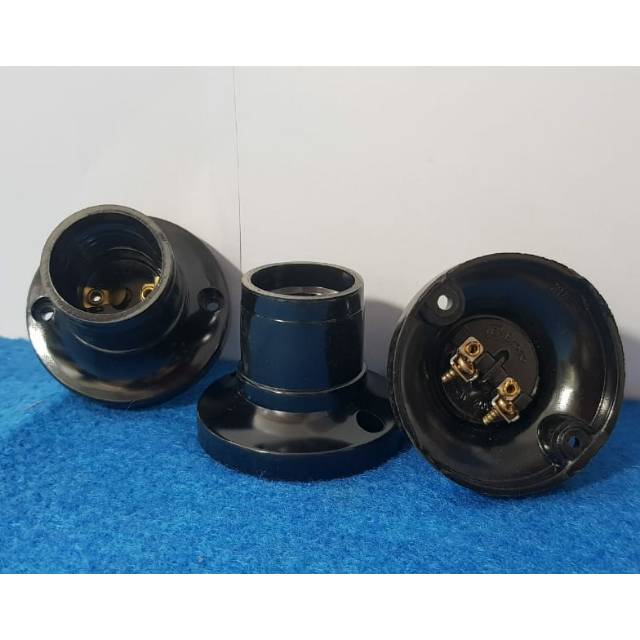 Jual Fitting Bulat Hitam Broco / fitting plafon Broco / fitting Tempel ...