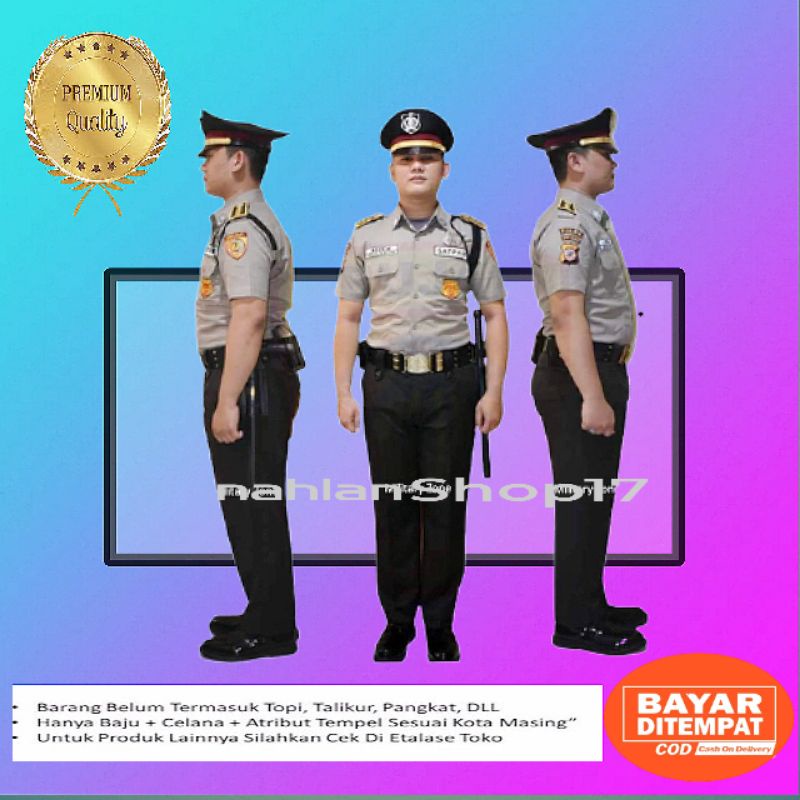 Jual SETELAN BAJU SERAGAM PDH PDL SECURITY SATPAM KEAMANAN SAFARI COKLAT | Shopee Indonesia