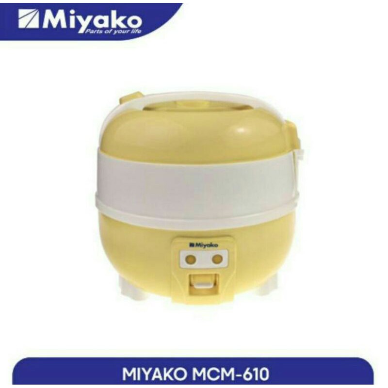 Jual MIYAKO RICE COOKER MCM-610 1 LITER / MAGIC COM 3in1 MIYAKO MCM610 ...