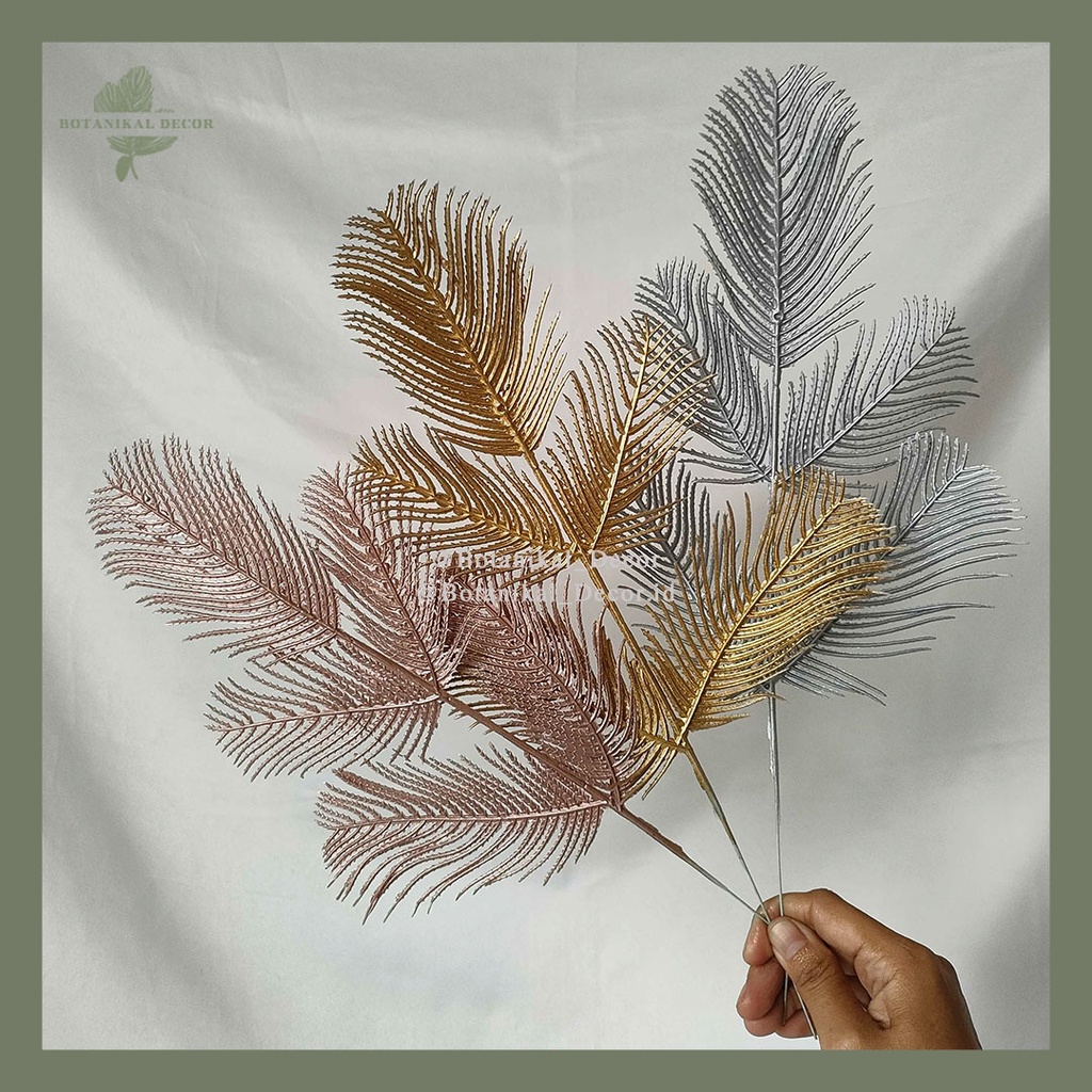 Jual Gold Birch Leaf 5 Head Ramadhan Hampers Decoration Lebaran ...