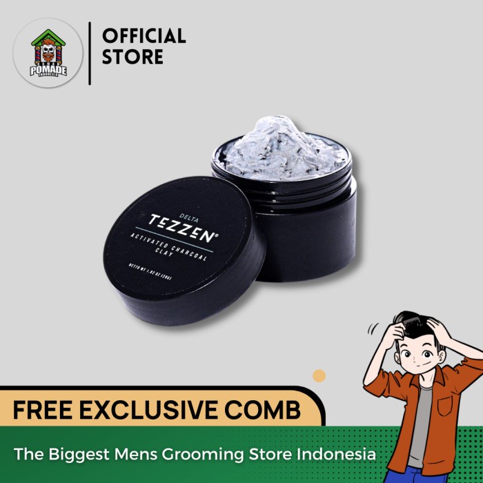 Jual TEZZEN DELTA CLAY MINI - Pomade Tezzen Clay Original 30 g Free ...