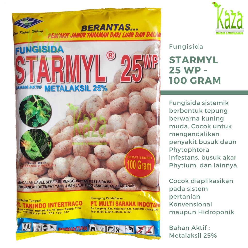 Jual Fungisida Starmyl 25 WP 100 gram - Jamur Phytium Phytophtora Hidroponik Cap Kapal Terbang ...
