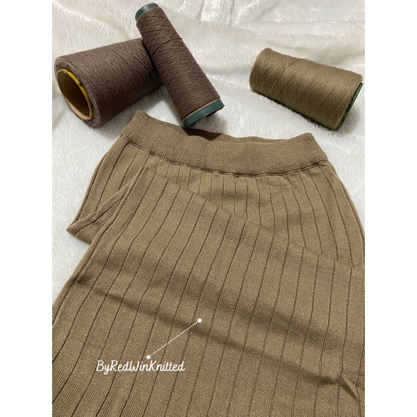 Jual ROK SPAN RAJUT KNITTED MIDI PANJANG PREMIUM MOTIF GARIS BARU ROK ...