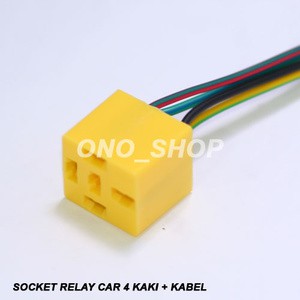 Jual Socket Relay Car 4 Kaki + Kabel | Shopee Indonesia
