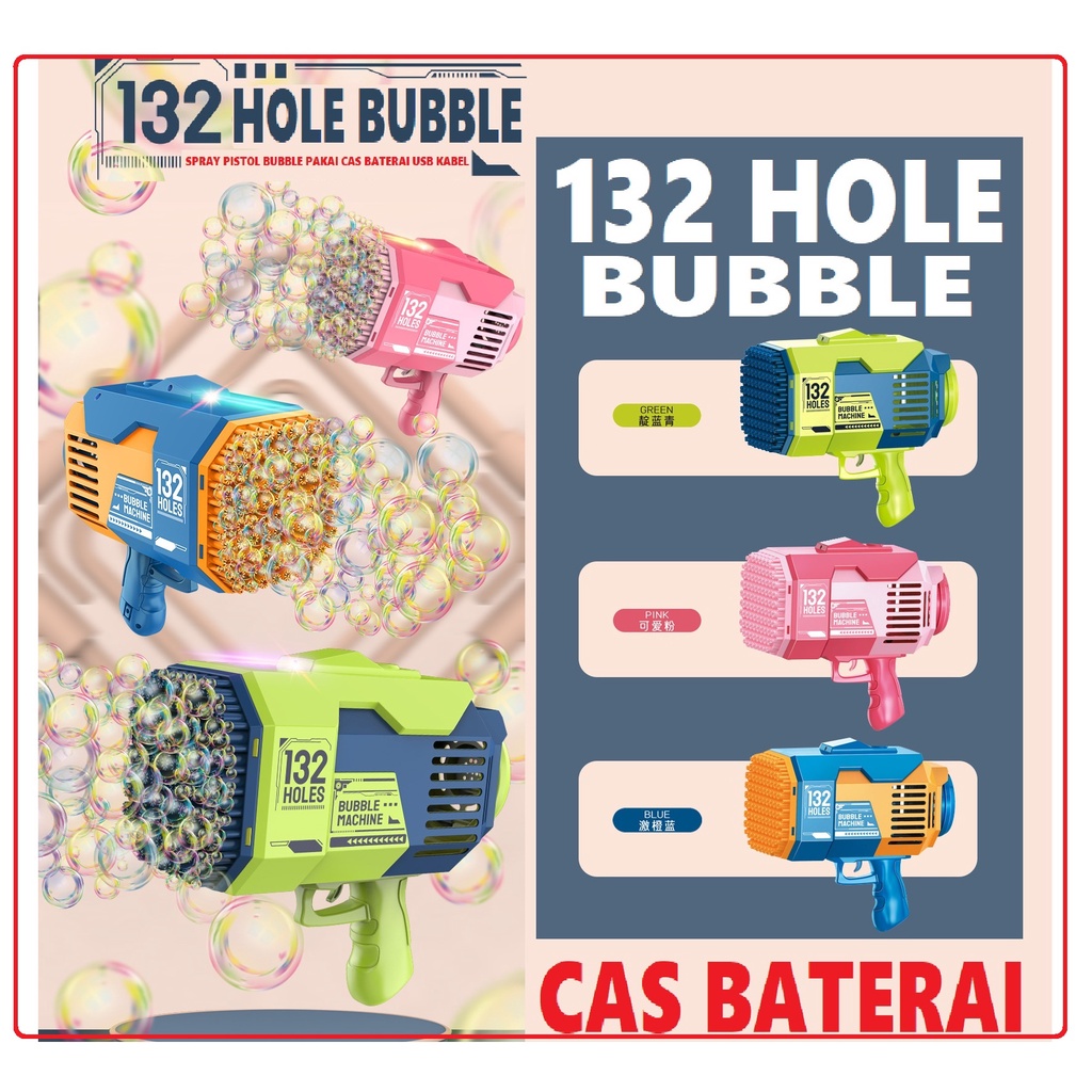 Jual JUMBO PISTOL SPRAY BUBBLE 123 HOLE BALON ADA LAMPU / MAINAN ANAK ...