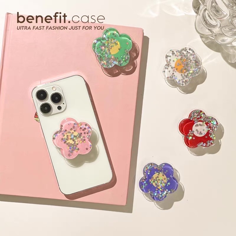 Jual POP SOCKET FLORAL COLLECTION / POPSOCKET 3D GLITTER KARAKTER BUNGA ...