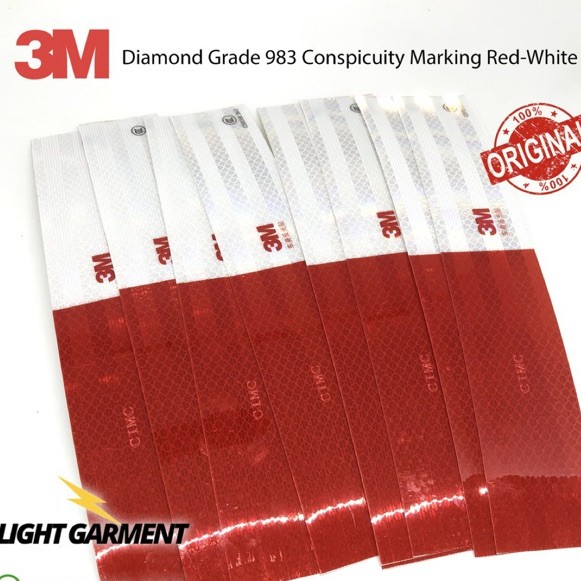 Jual Stiker 3M Original MERAH PUTIH DIAMOND Grade 983 Sticker Reflektor ...