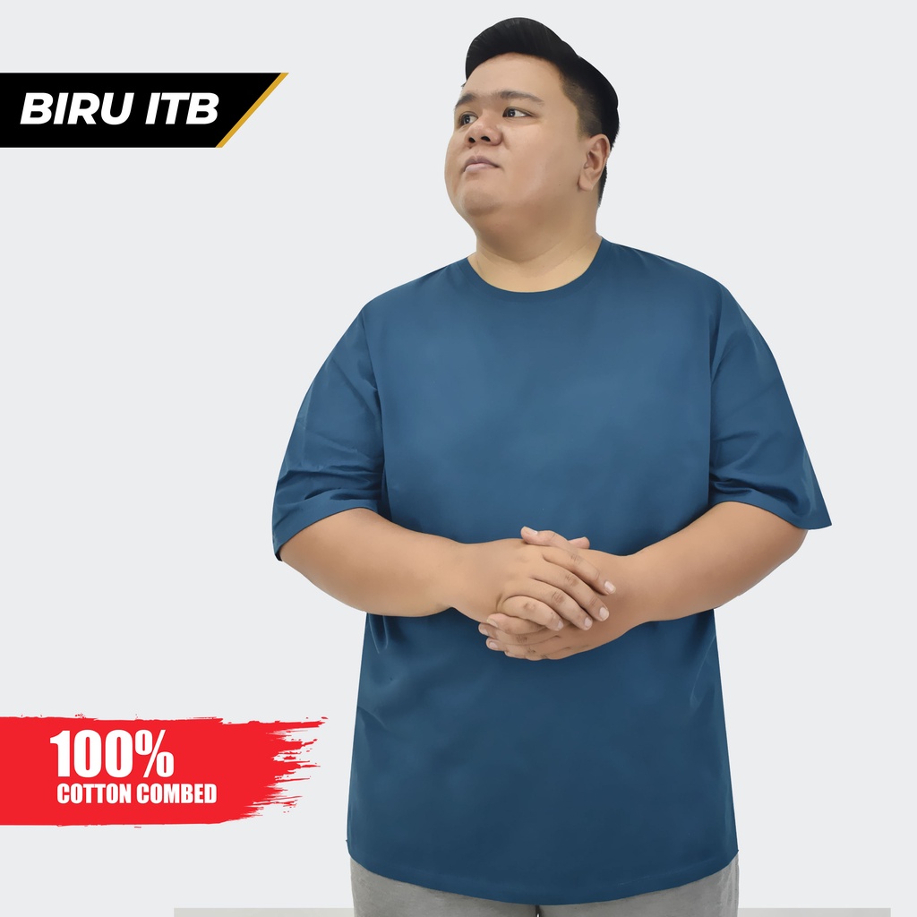 Jual Kaos Polos ukuran JUMBO 2XL 3XL 4XL 5XL Big size cotton combed 30S ...
