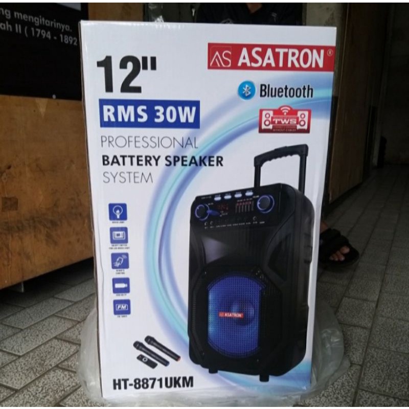 Jual Speaker Asatron party HT 8871 UKM 12inch RMS 30W | Shopee Indonesia