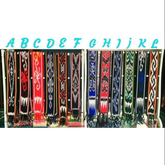 Jual Kain Tenun Ikat Kepala Etnik ( dayak kalimantan sumba sulawesi ...