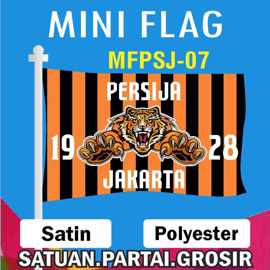 Jual MINI FLAG PERSIJA / BENDERA PERSIJA / CETAK BENDERA CUSTOM FULL ...
