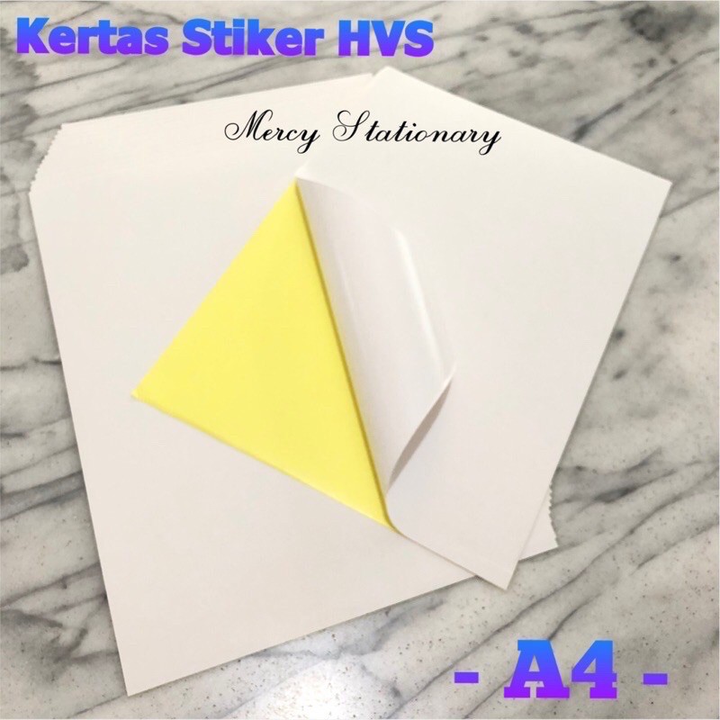 Jual Kertas Stiker A4 Matte Doff - Sticker Paper Glossy - 1 Pak 10 ...