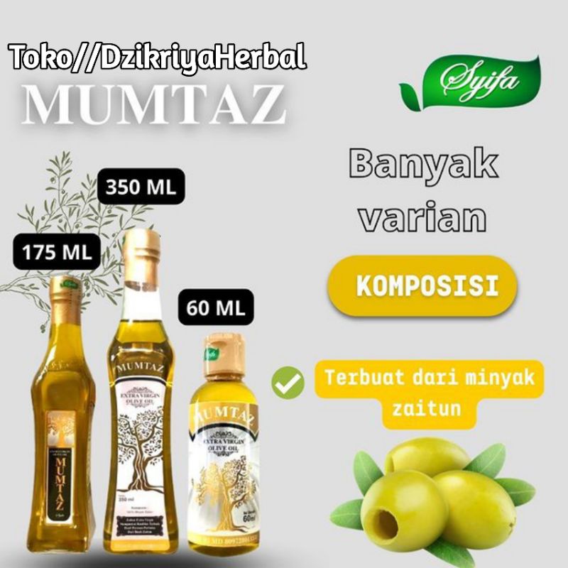 Jual Minyak Zaitun MUMTAZ Asli Murni Extra Virgin Untuk Rambut Wajah ...