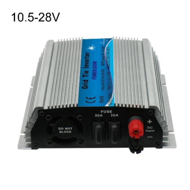 Jual Solar panel surya On grid tie inverter 600W 12v DC input 10.5-28V ...