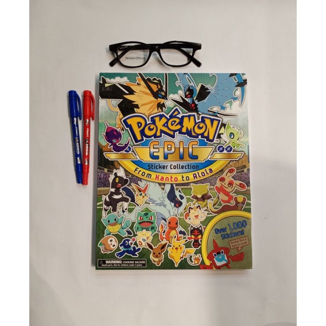 Jual Pokemon Epic Sticker Collection: From Kanto to Alola | Shopee ...