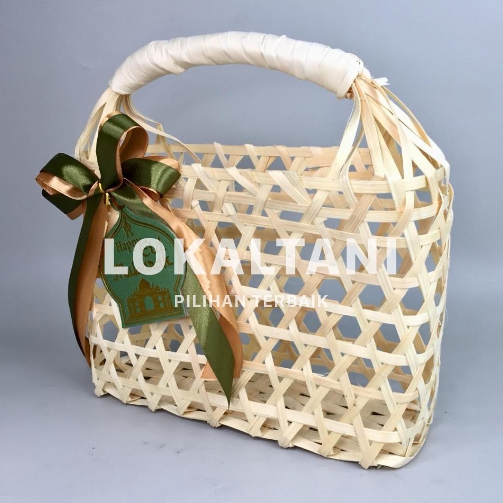 Jual Anyaman Bambu Tas Bingkisan/ Keranjang Hampers Lebaran | Shopee Indonesia