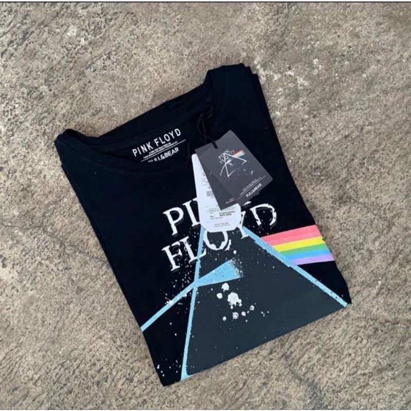 Jual Tshirt Pull&bear Collabs "Pink Floyd" / ACDC / Monalisa / Ramones ...