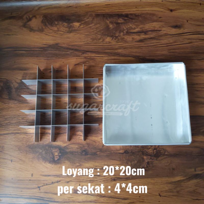 Jual Loyang sekat 20cm / loyang cake potong | Shopee Indonesia