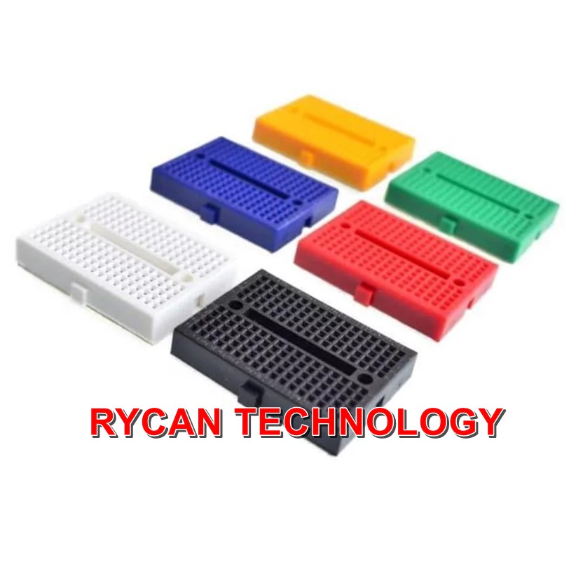 Jual SMALL BREADBOARD 170 PROTOBOARD MINI SOLDERLESS SYB-170 BOARD PIN ...