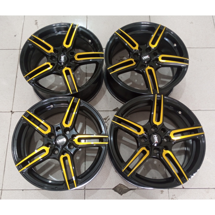 Jual Velg Mobil Bekas HSR SAYOSA R15 Hole 4X100-114,3 ET38 B/GOLD Untuk Mobil Avanza Xenia ...