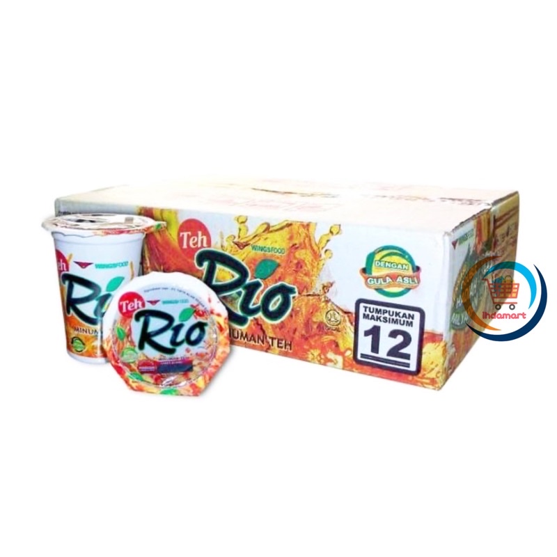Jual 1 Dus Isi 24 pcs Teh Rio Gelas 190 ml | Shopee Indonesia
