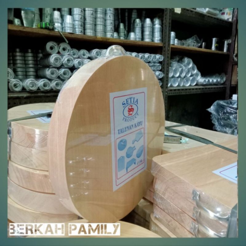 Jual FREE DUS BUBBLE Talenan Kayu Bulat Diameter 30 Cm Tebal | Shopee ...