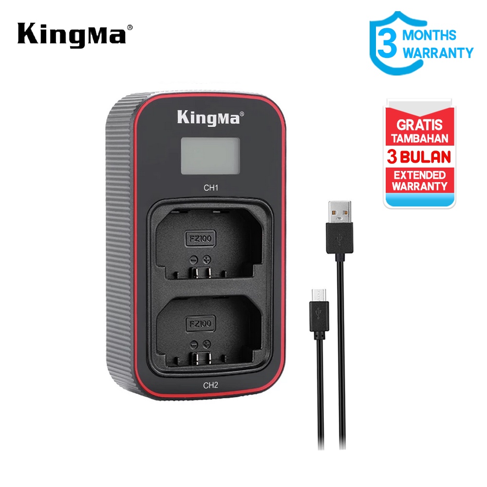 Jual KINGMA Dual Charger Sony NP-FZ100 Quick Charge - Lcd Display ...