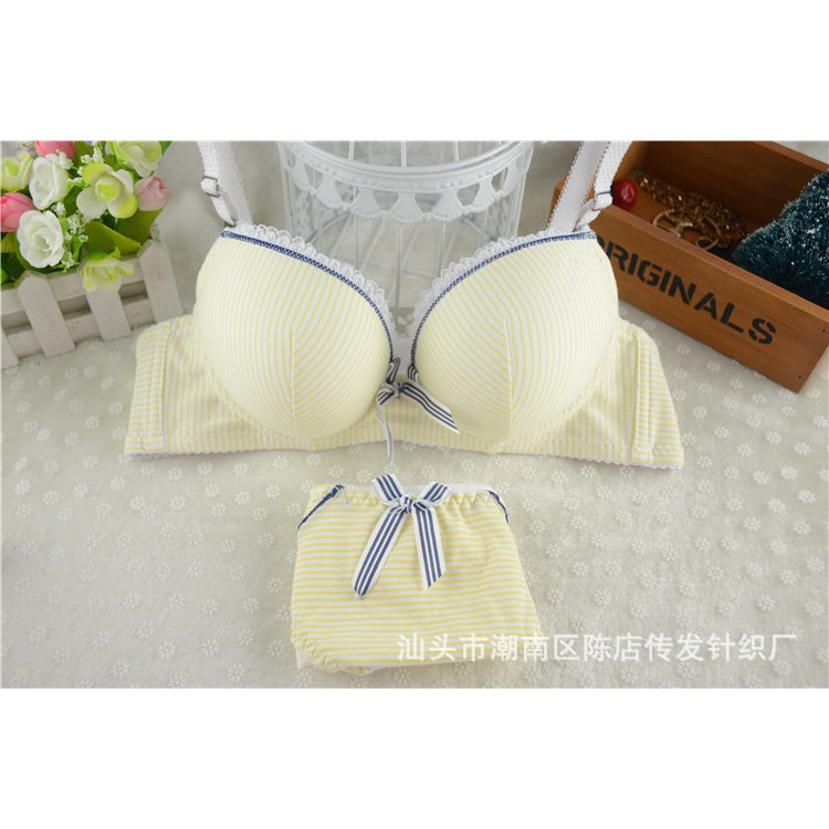 Jual Pakaian Dalam Wanita 6833 - Bra Set Sexy Motif Garis - Garis ...