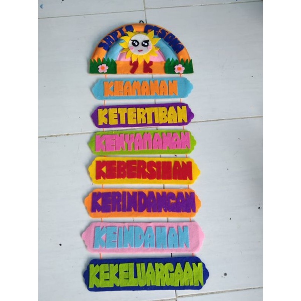 Jual Hiasan dinding sapta pesona 7k | Shopee Indonesia
