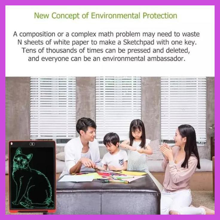 Jual PAPAN TULIS DIGITAL, LCD WRITING TABLET UKURAN BESAR LEBAR 12 INCH ...