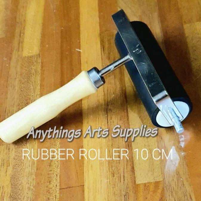 Jual Rubber Roller Brayer - Besi 10 cm Roll Karet | Shopee Indonesia