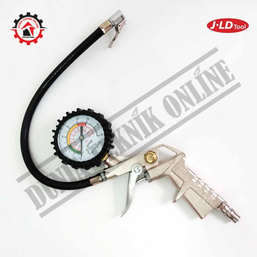Jual Tire Inflator Air Pressure Gun 3in1 JLD Isi Angin Meteran | Shopee ...