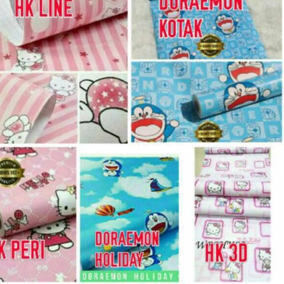 Jual Coden4N8z--WALLPAPER DINDING Terbaik HELLO KITTY DORAEMON HK Helo Kity Stitch Frozen Keropi ...
