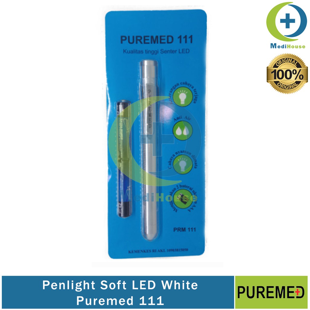 Jual Penlight Puremed 111 Lampu LED Sinar Putih | Shopee Indonesia