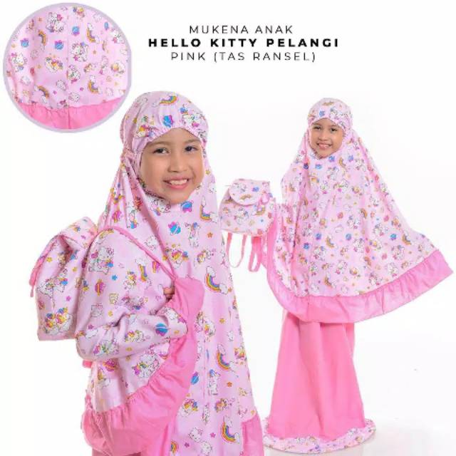 Jual PROMO GRATIS ONGKIR MUKENA TELEKUNG RUKUH ANAK KATUN ADEM HELLO ...