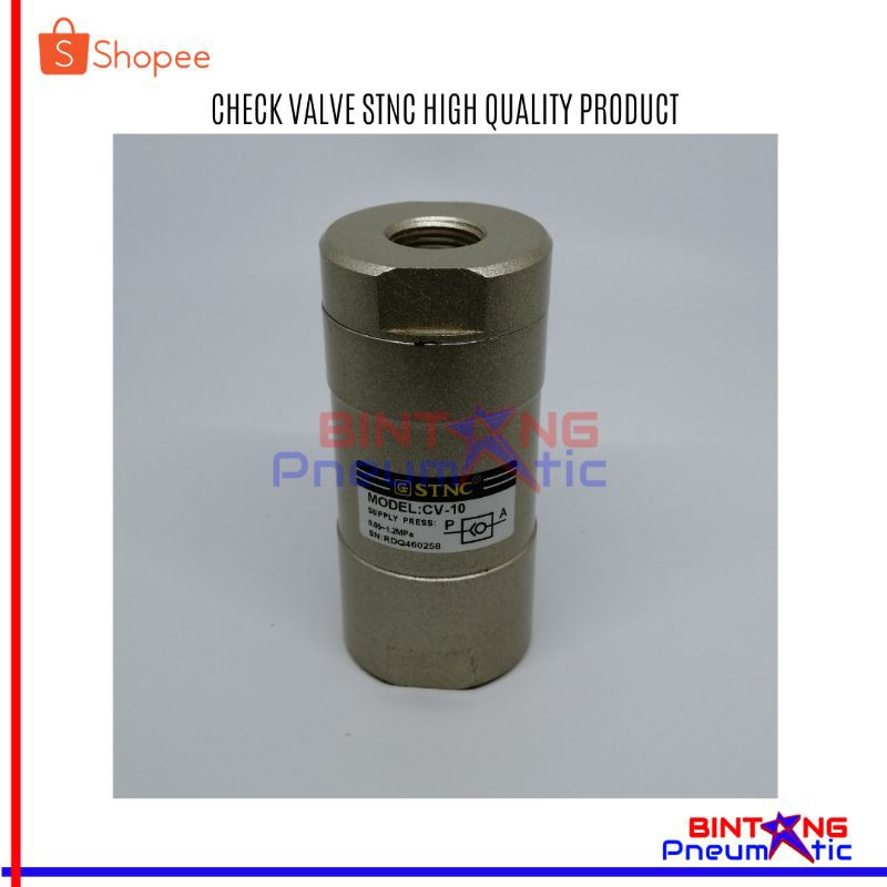 Jual CHECK VALVE ONE WAY VALVE CV-20 1 INCH STNC | Shopee Indonesia